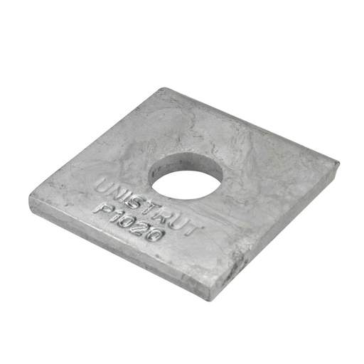 Atkore Unistrut 1 x M10 / M12 Hole Flat Square Plate for Strut (Sold in ...