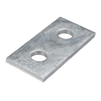 Atkore Unistrut 2 Hole Flat Square Plate for Strut (Sold in 1's) (P1065 ...