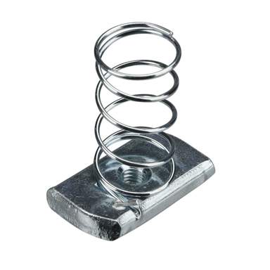 Atkore Unistrut M6 Long Spring Channel Nut BZP (Sold in 1's) (PNL06ZP ...