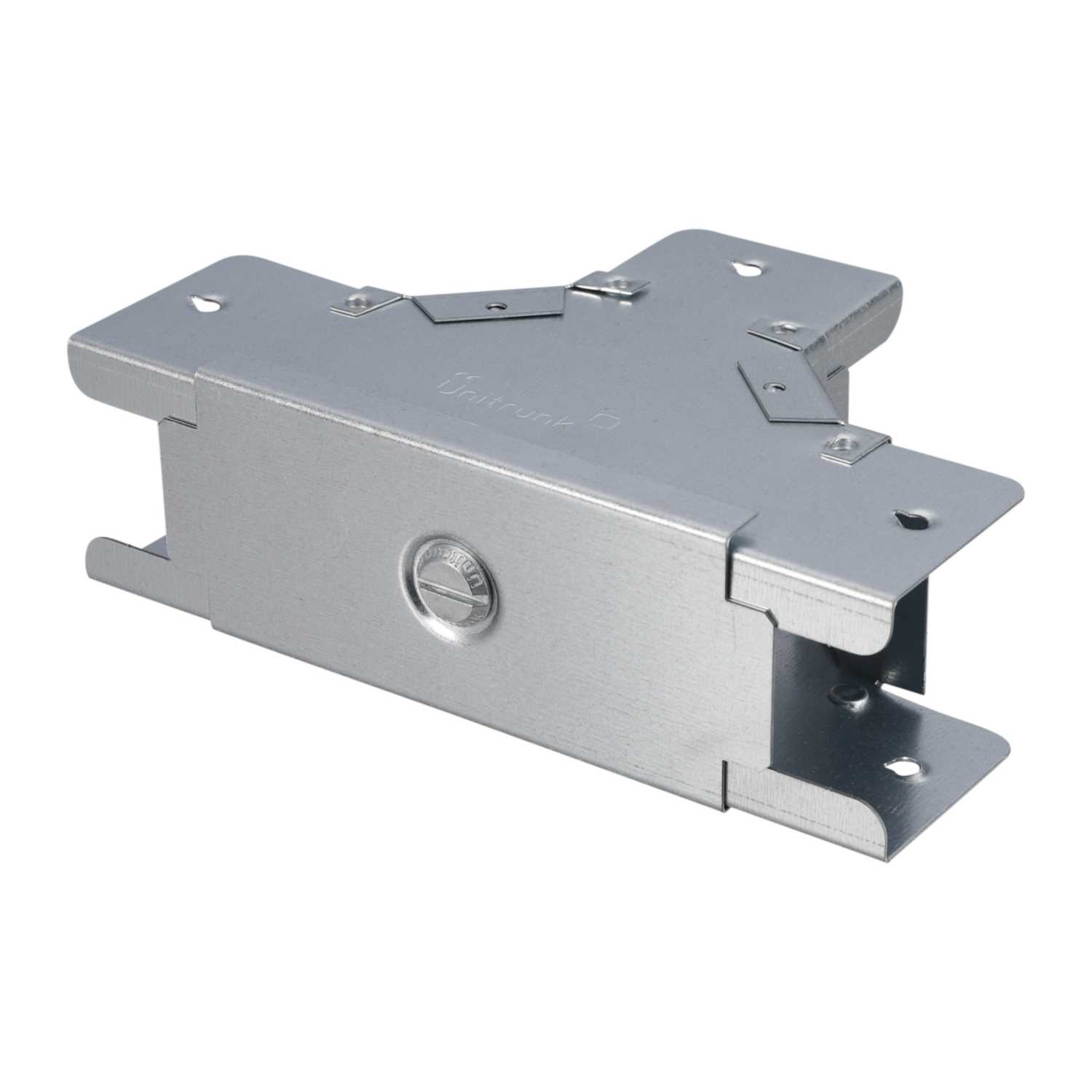 Unitrunk IP4X 50mm x 50mm Gusset Tee Outside Lid for Steel Trunking (Sold in 1's) (GOT22) | CEF