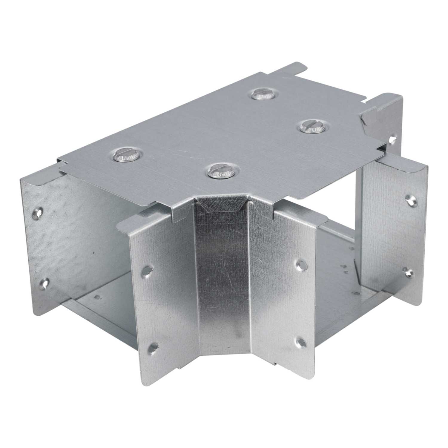 Unitrunk IP4X 100mm x 100mm Gusset Top Lid Tee for Trunking (Sold in 1's) (GTT44) | CEF