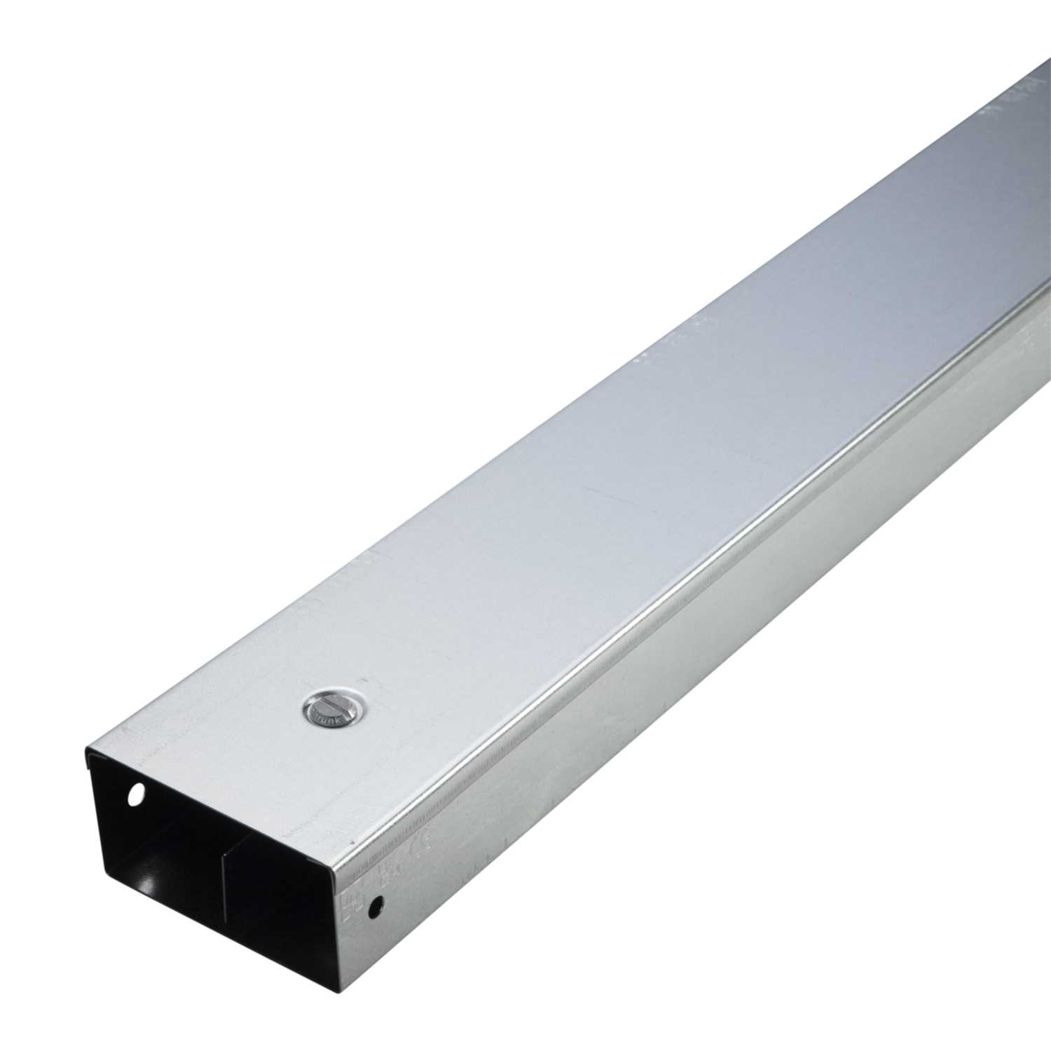 Unitrunk IP4X 100mm X 50mm 2 Compartment Galvanised Steel Trunking 3m