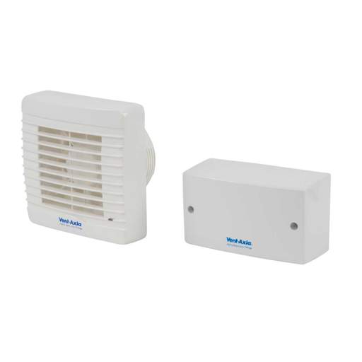 Vent Axia VA100SVLHP12 100mm 4" LV Bathroom Fan with Humidistat and ...