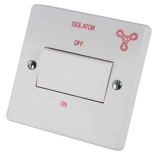 Vent Axia 6A Triple Pole Fan Isolator Switch White (563518) | CEF