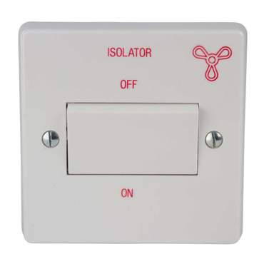 Vent Axia 6A Triple Pole Fan Isolator Switch White (563518) | CEF