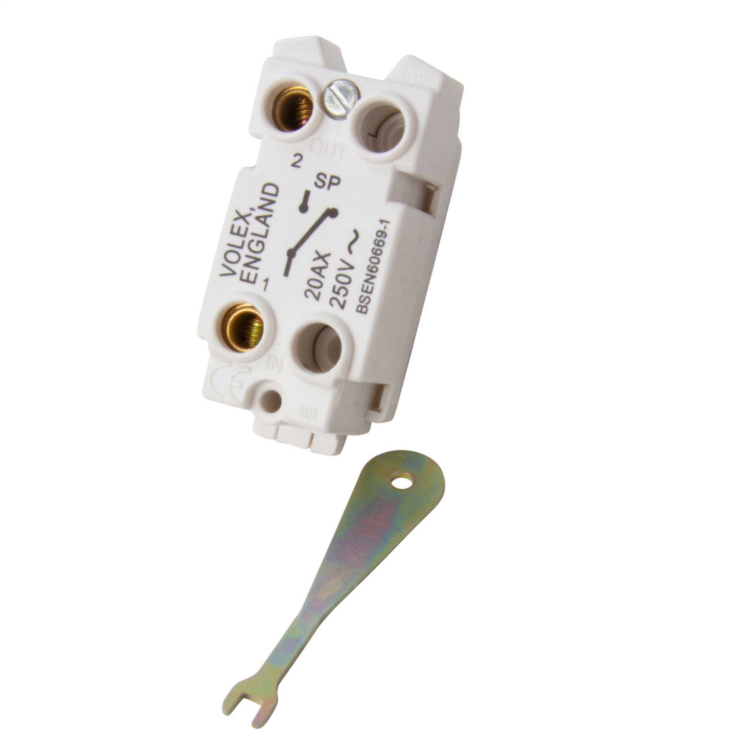 Volex 20A Single Pole 1 Way Grid Key Switch (VG3451) | CEF