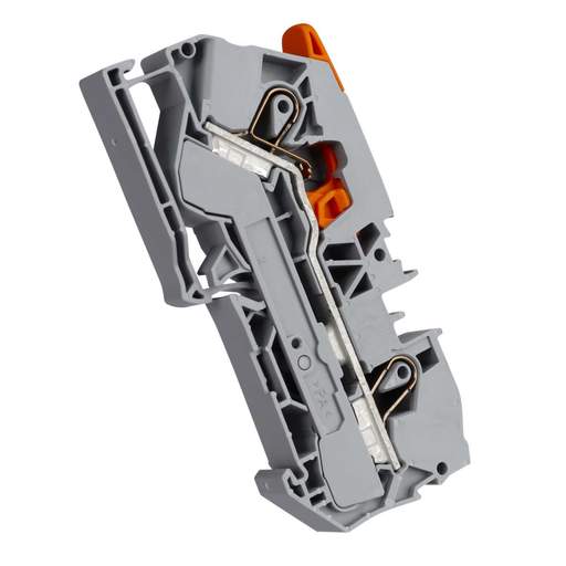 Wago 2.5mm Terminal Block 2 Conductor Push-in Cage Clamp Grey (2102-1201) | CEF