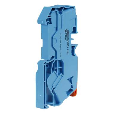 Wago 10mm Terminal Block 2 Conductor Push-in Cage Clamp Blue (2110-1204 ...