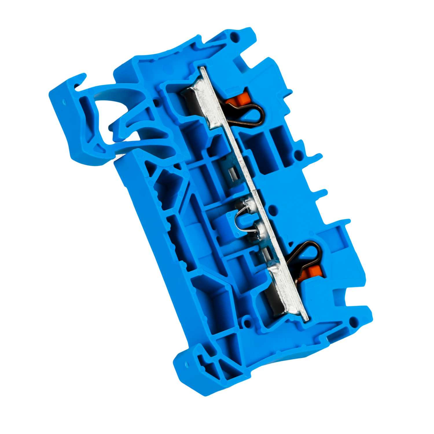 Wago 4mm Standard DIN Rail Terminal Push-In Blue (2204-1204) | CEF