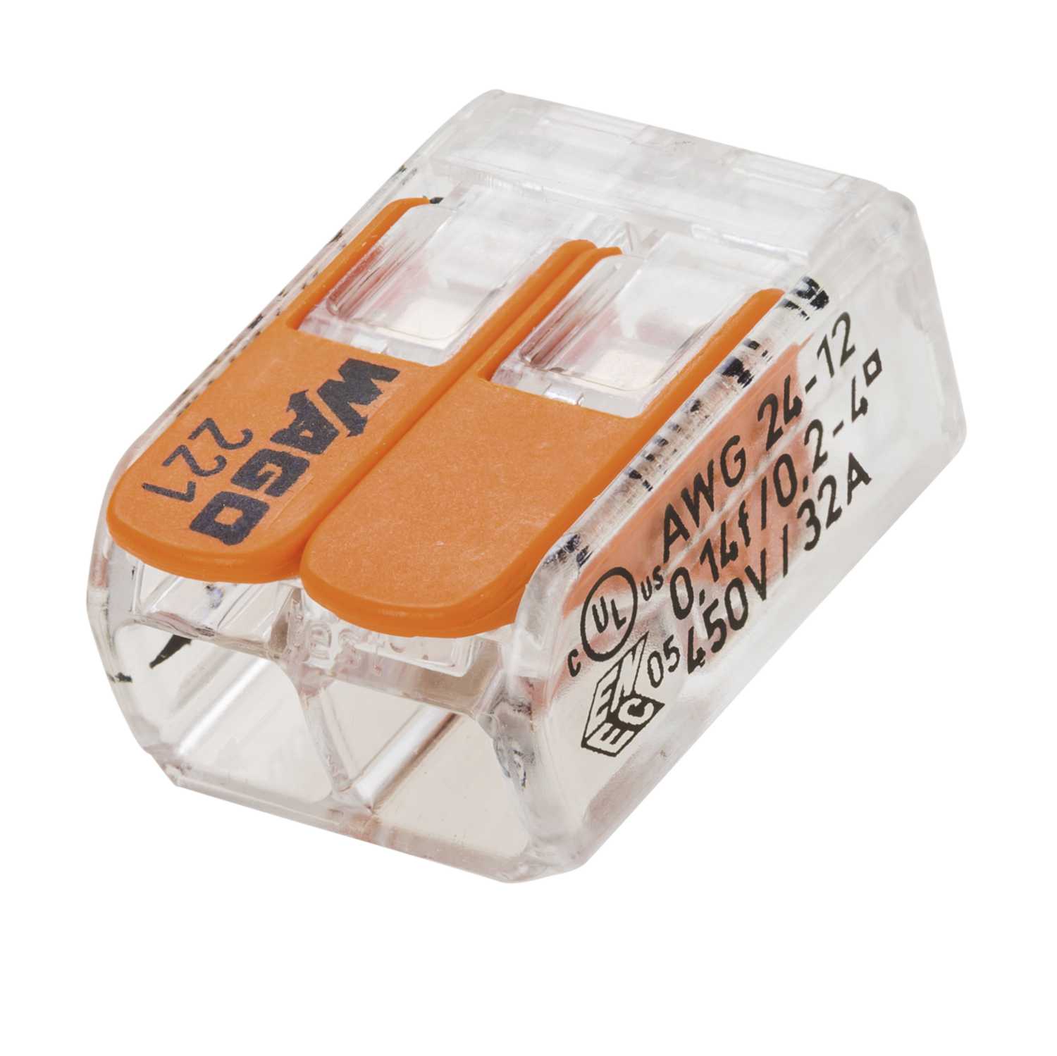 Wago Compact 2 Way Connector 4mm Terminal Block (Pack of 100) (221-412 ...