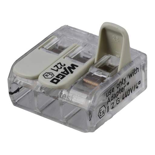 Wago 20A Compact 3 Way Ex Connector 4mm Terminal Block (Pack of 50 ...