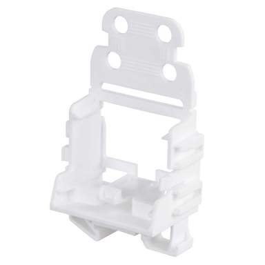 Wago 15mm Din Rail Mount with Strain Relief for 10 Way Connectors White ...