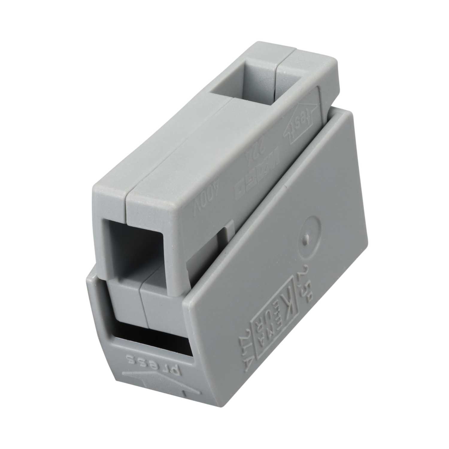 Wago 2 Way 2.5mm Lighting Connector Standard Type Grey (Sold in 1's ...