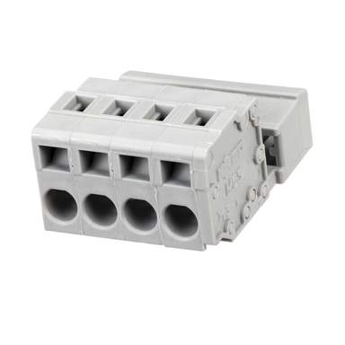 Wago Male Connector 4 Way Pin Spacing Grey (Sold in 1's) (231-604) | CEF