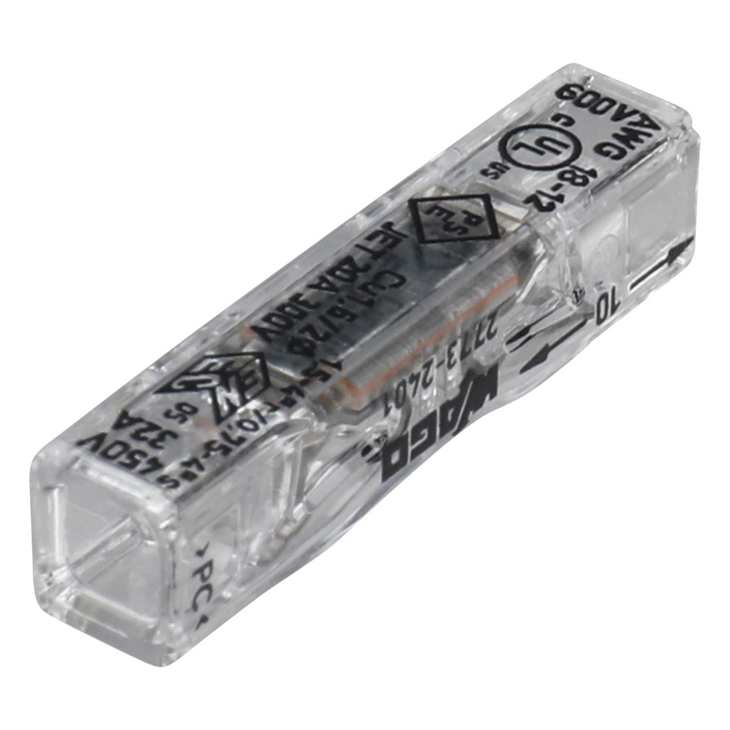 Wago Push Wire Inline Splicing Connector (Pack of 100) (2773-2401) | CEF