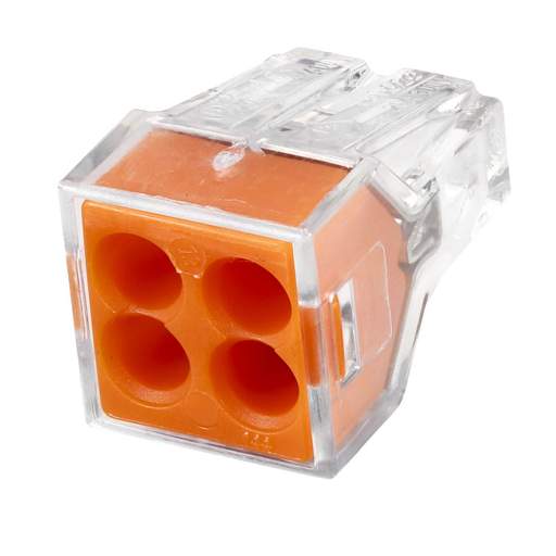 Wago 24A 4 Way 2.5mm Push Wire Connector (Pack of 20) (51002098) | CEF