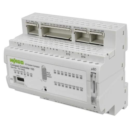 Wago Compact Controller 100 8 Digital inputs / 8 Digital Outputs MODBUS ...