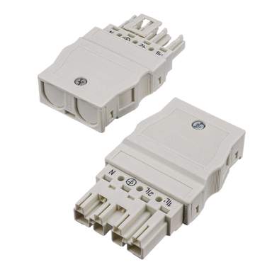 Wago Winsta® 25A 400V 4 Pole Plug and Socket with Strain Relief Housing ...