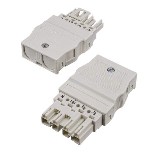 Wago Winsta® 25A 400V 4 Pole Plug and Socket with Strain Relief Housing ...