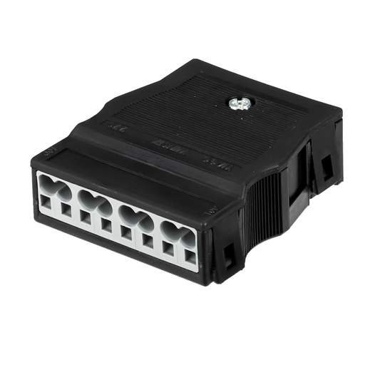 Wago Winsta® 25A 400V 4 Pole Female Socket with Relief Housing Black ...