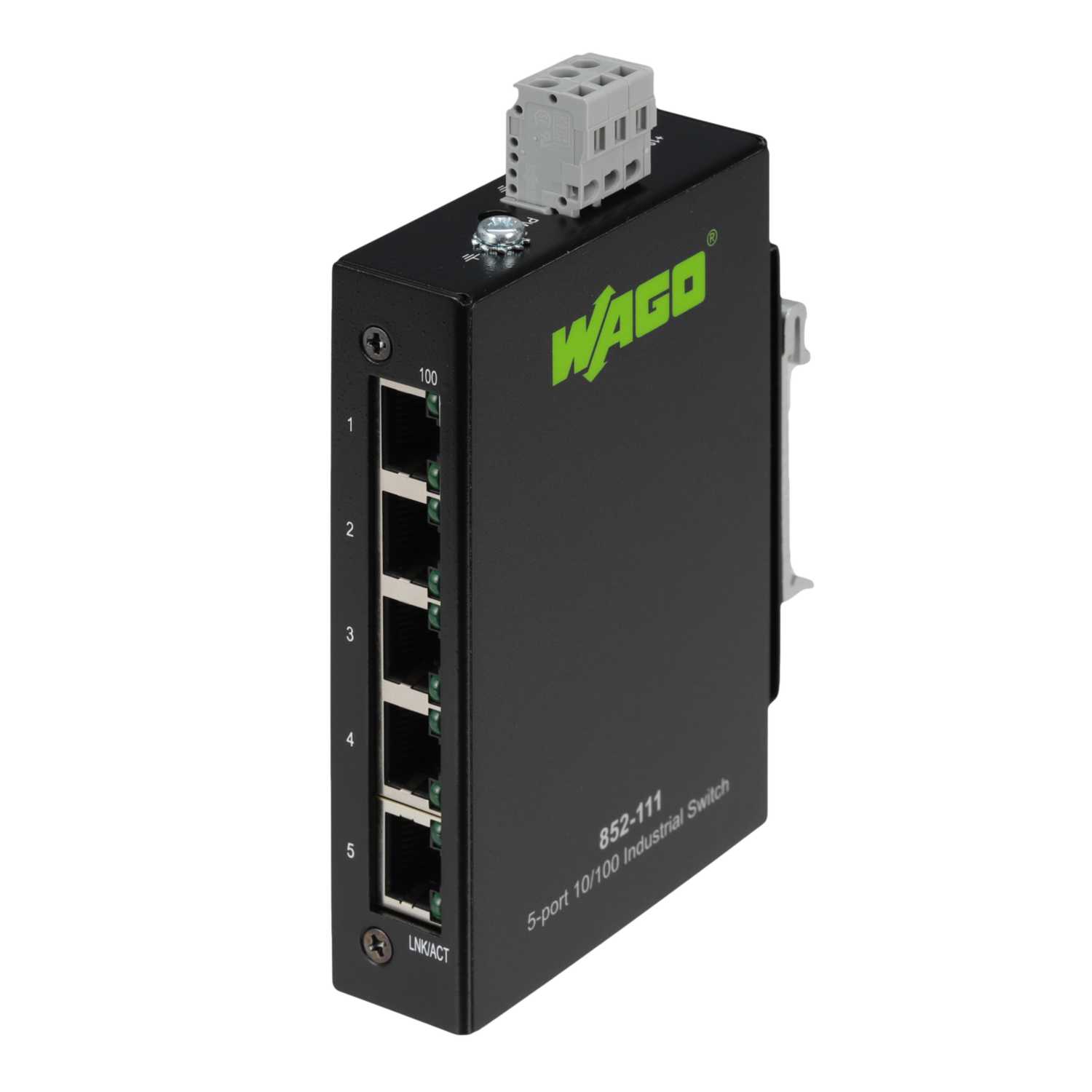 Wago 5 Port Industrial Ethernet Switch 100 Base TX Eco (852-111) | CEF