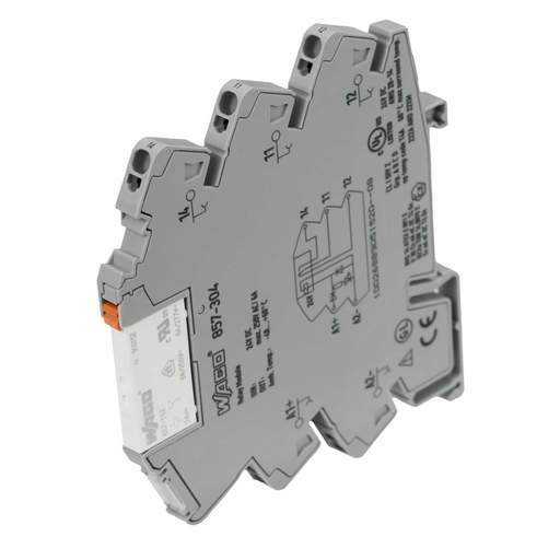 Wago 6A 24V DC 1 C/O Relay and Socket with Status Indicator (857-304) | CEF