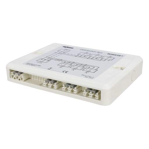 Wago WINSTA 230V 1 Input 7 Output Distribution Box White (899-681/104 ...
