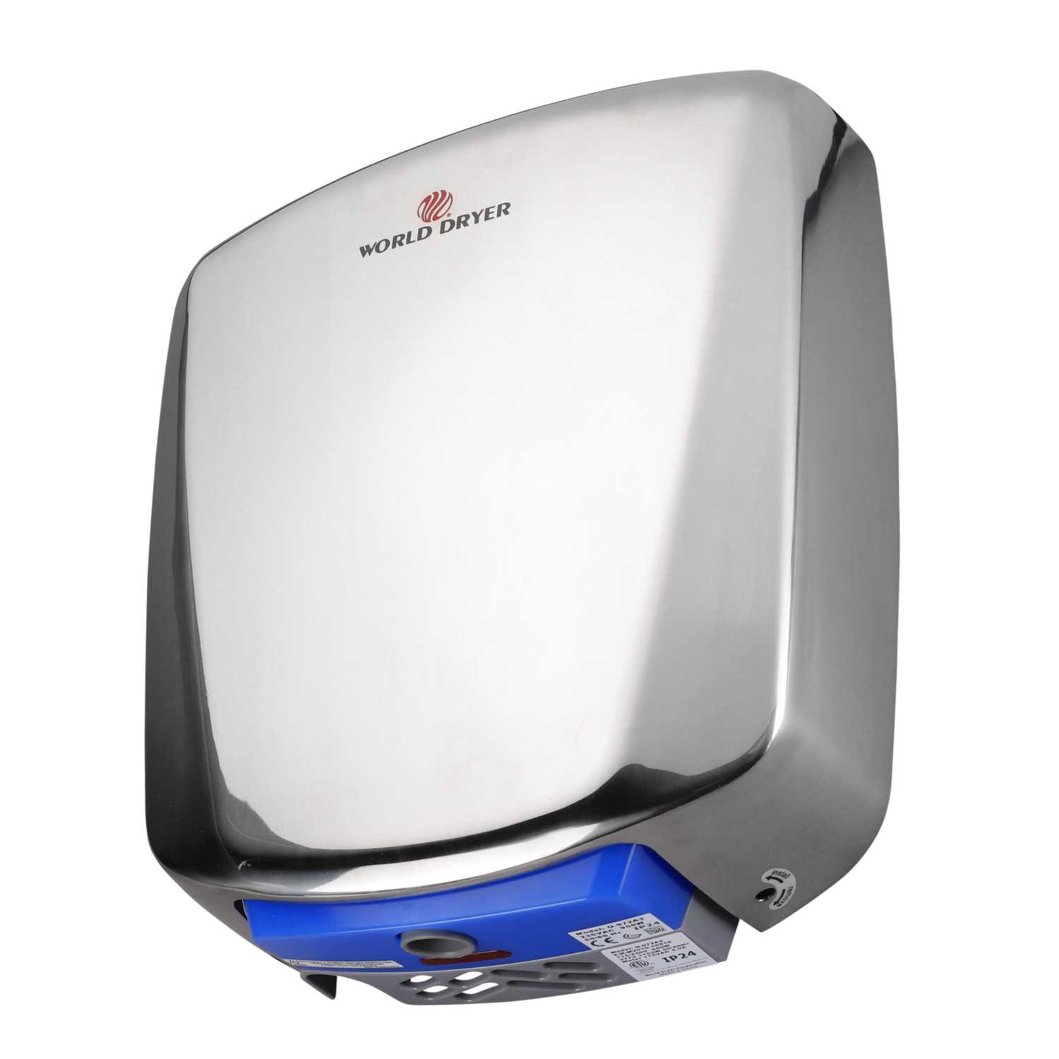 PHS Warner Howard 0.95kW Airforce Slim Hand Dryer Polished Chrome ...