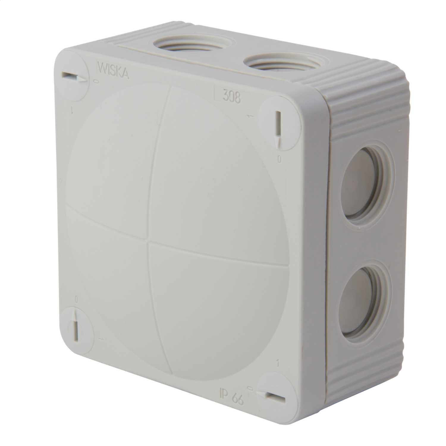 Wiska COMBI 308 85mm x 85mm x 51mm PVC Adaptable Box with Terminals ...