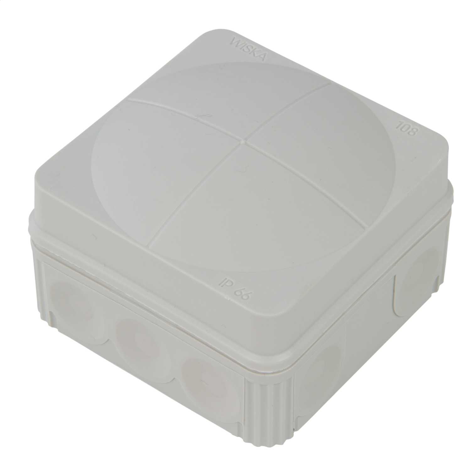 Wiska COMBI 108LG/3-221-413 76mm x 76mm x 51mm PVC Adaptable Box Grey ...