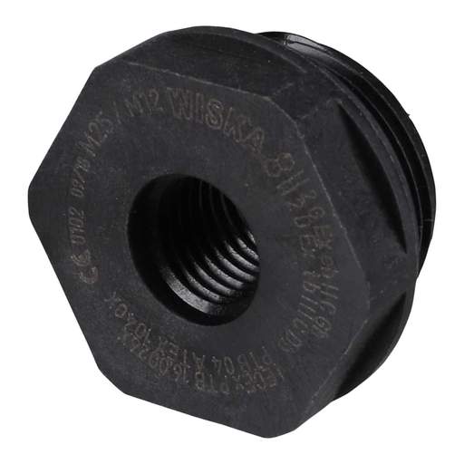 Wiska M25 Male x M12 Female Ex Reduction Adaptor Polyamide (Sold in 1's ...