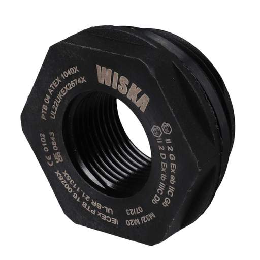 Wiska M32 Male x M20 Female Ex Reduction Adaptor Polyamide (Sold in 1's ...