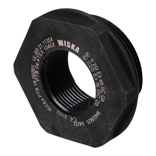 Wiska M40 Male x M25 Female Ex Reduction Adaptor Polyamide (Sold in 1's ...