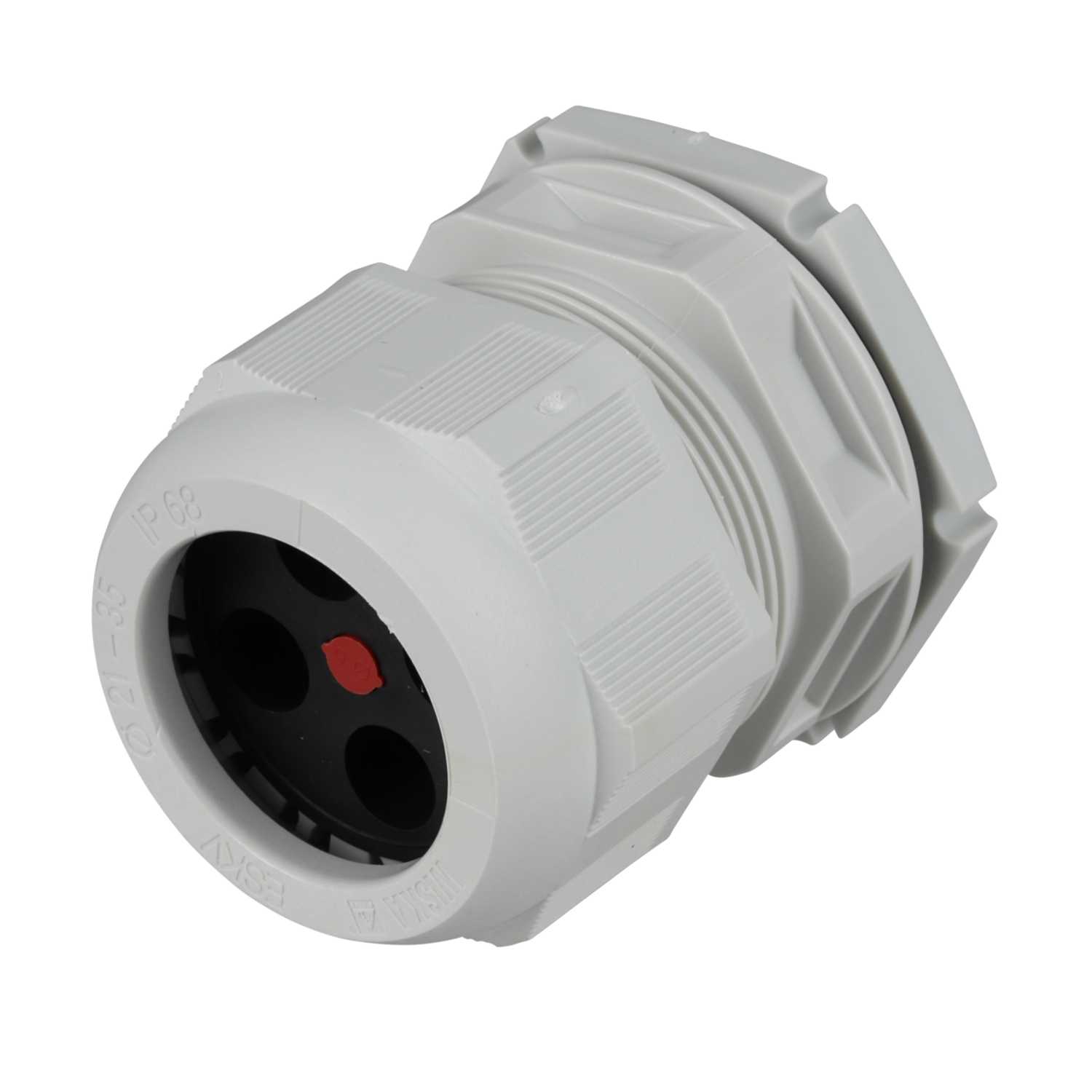 Wiska 50mm Plastic Cable Gland LSF with Multiple Insert, Locknut and ...