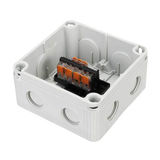 Wiska COMBI 407LG/3-221-413 95mm x 95mm x 60mm PVC Adaptable Box Grey ...