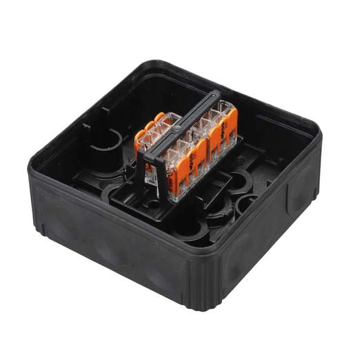 Wiska COMBI 108BK 76mm x 76mm x 51mm PVC Adaptable Box with Wago ...