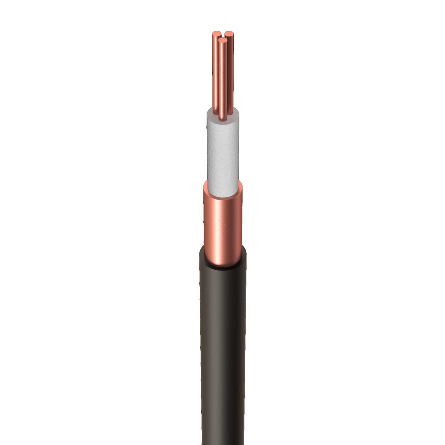 Wrexham 4mm² 3 Core Heavy Duty LSF Mineral Insulated Cable Black (100m ...