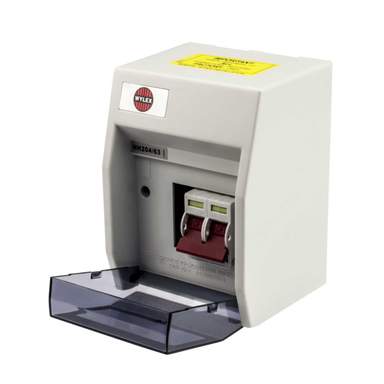 Wylex 2 Way 63A DP Isolator Incomer Insulated Consumer Unit (NH204/63 ...