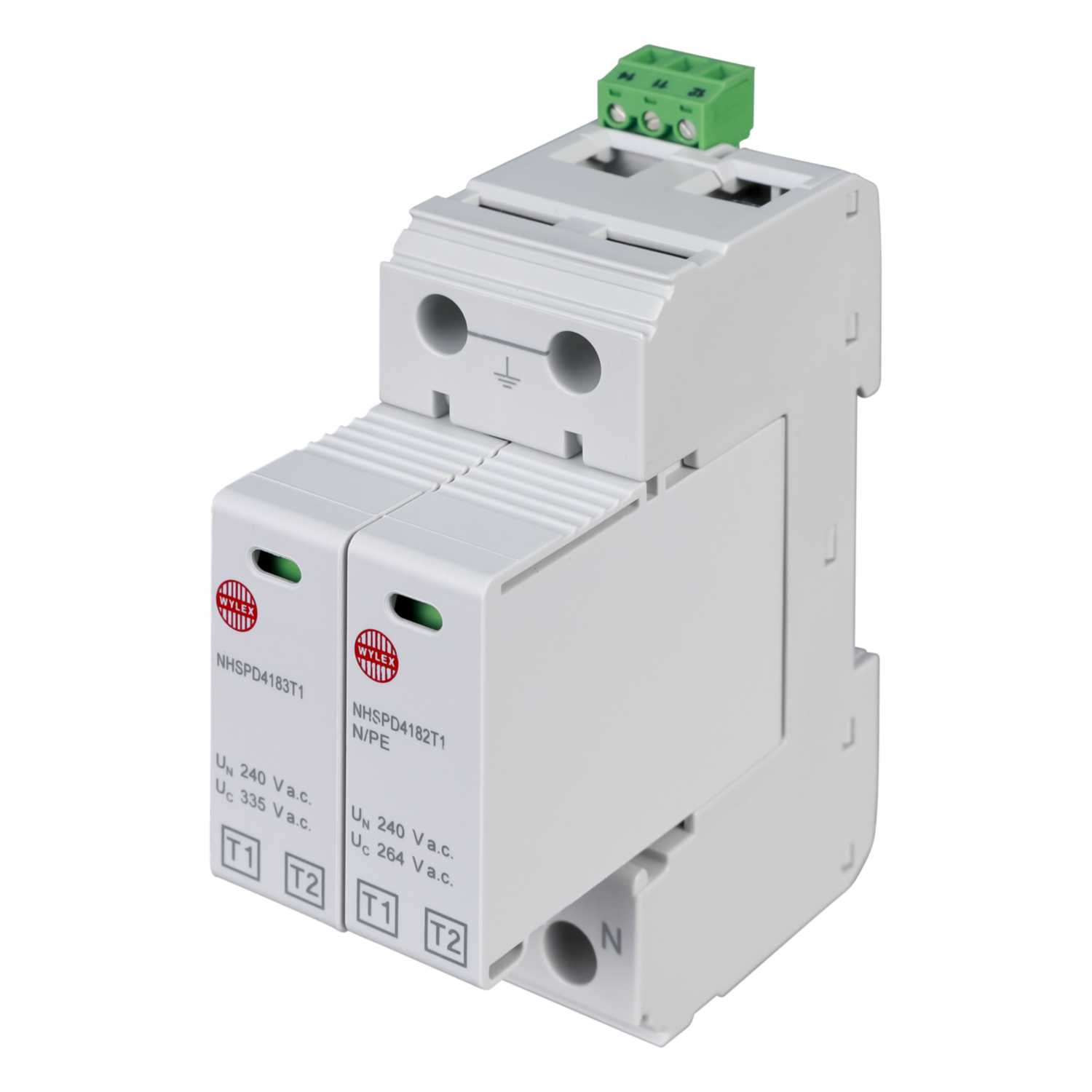 Wylex 50kA 2 Module Single Pole and Neutral Type 1 Surge Protector ...