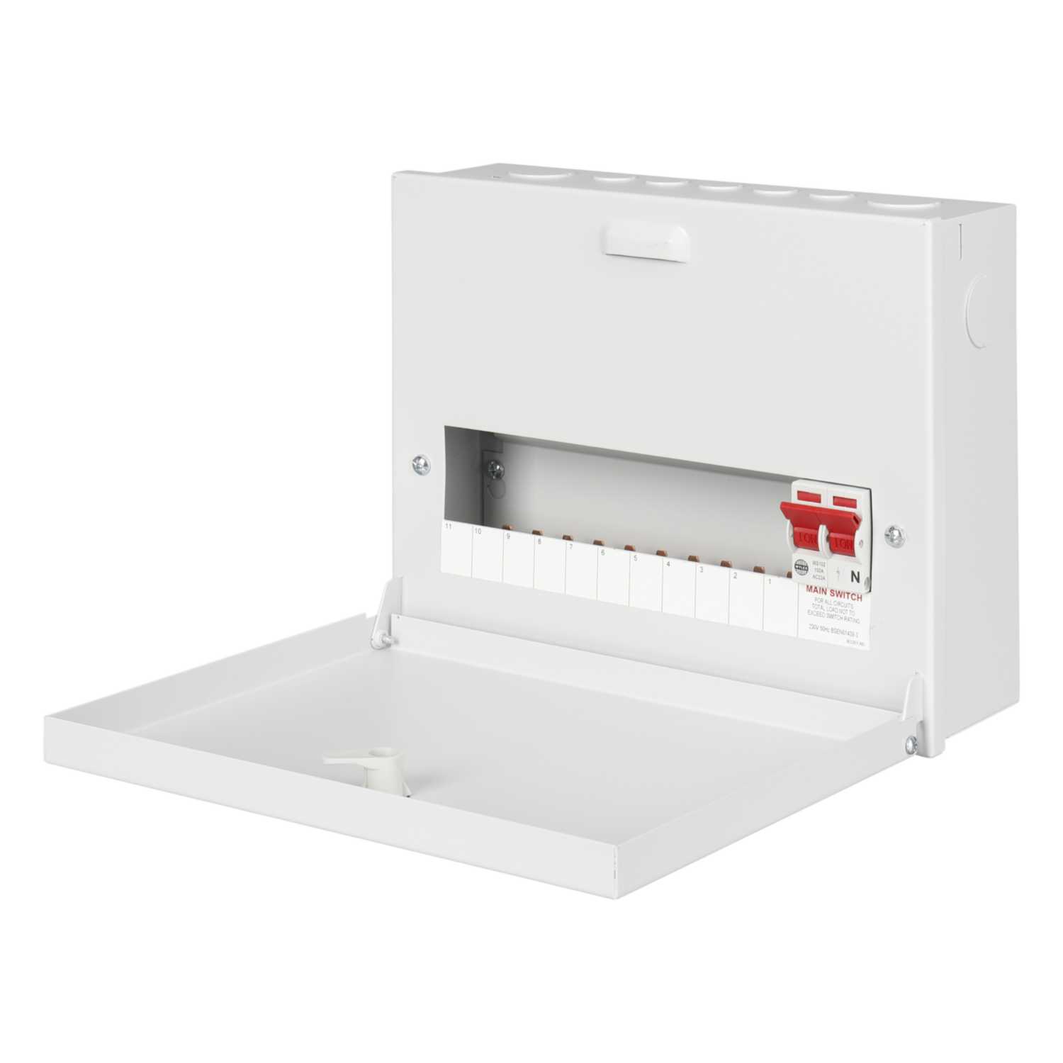 Wylex 11 Way 100A SP+N Type A Distribution Board with Incomer ...