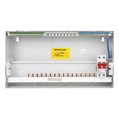 Wylex 16 Way 100A SP+N Type A Distribution Board with Incomer ...