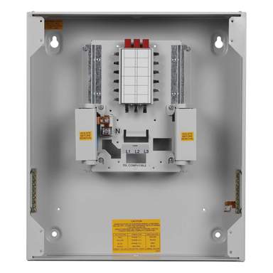 Wylex 4 Way 125A TP+N Type B Distribution Board without Incomer (NHTN04L) | CEF