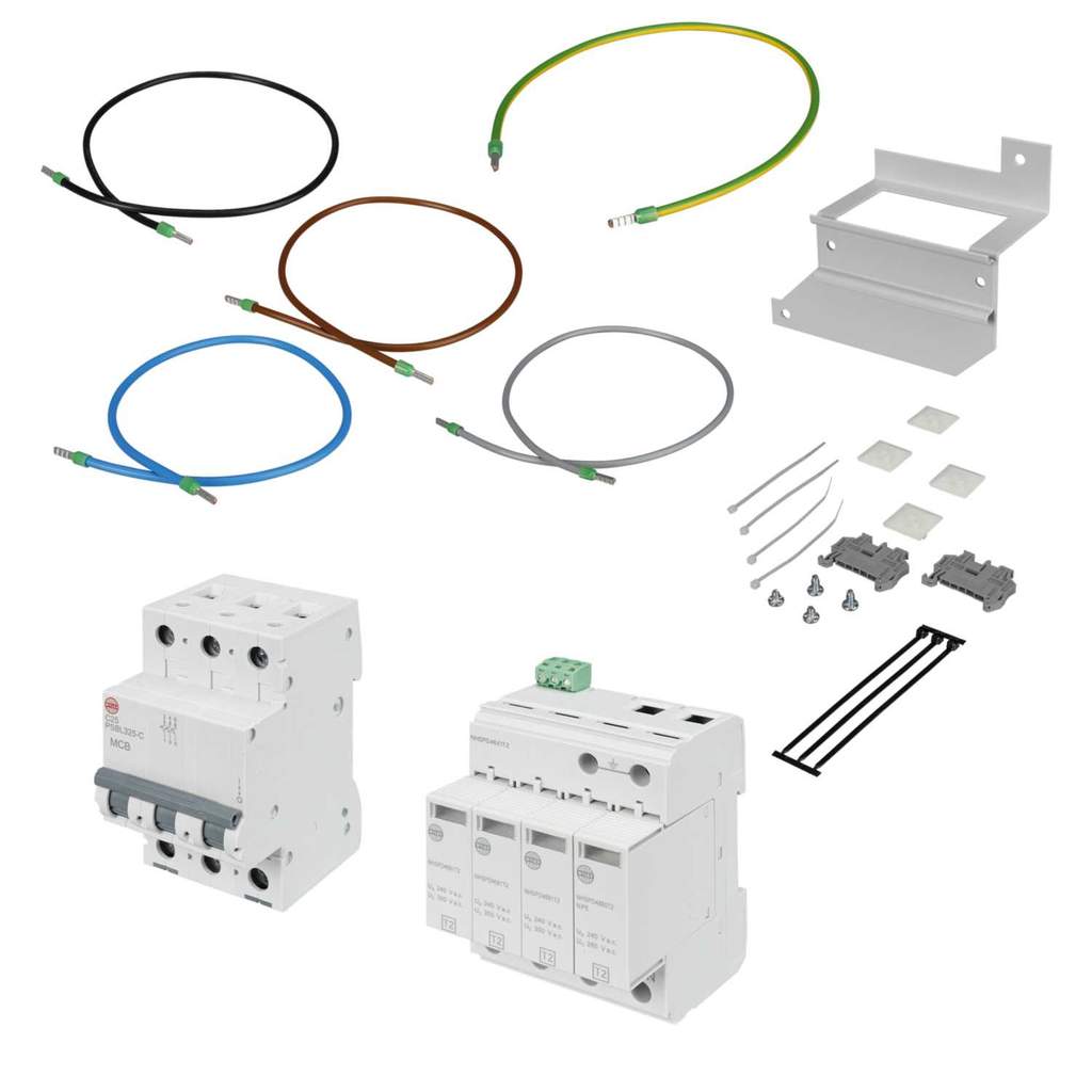 Wylex 40kA 4 Module 3 Pole and Neutral Type 2 Surge Protector Kit (NHTNSP125L) | CEF