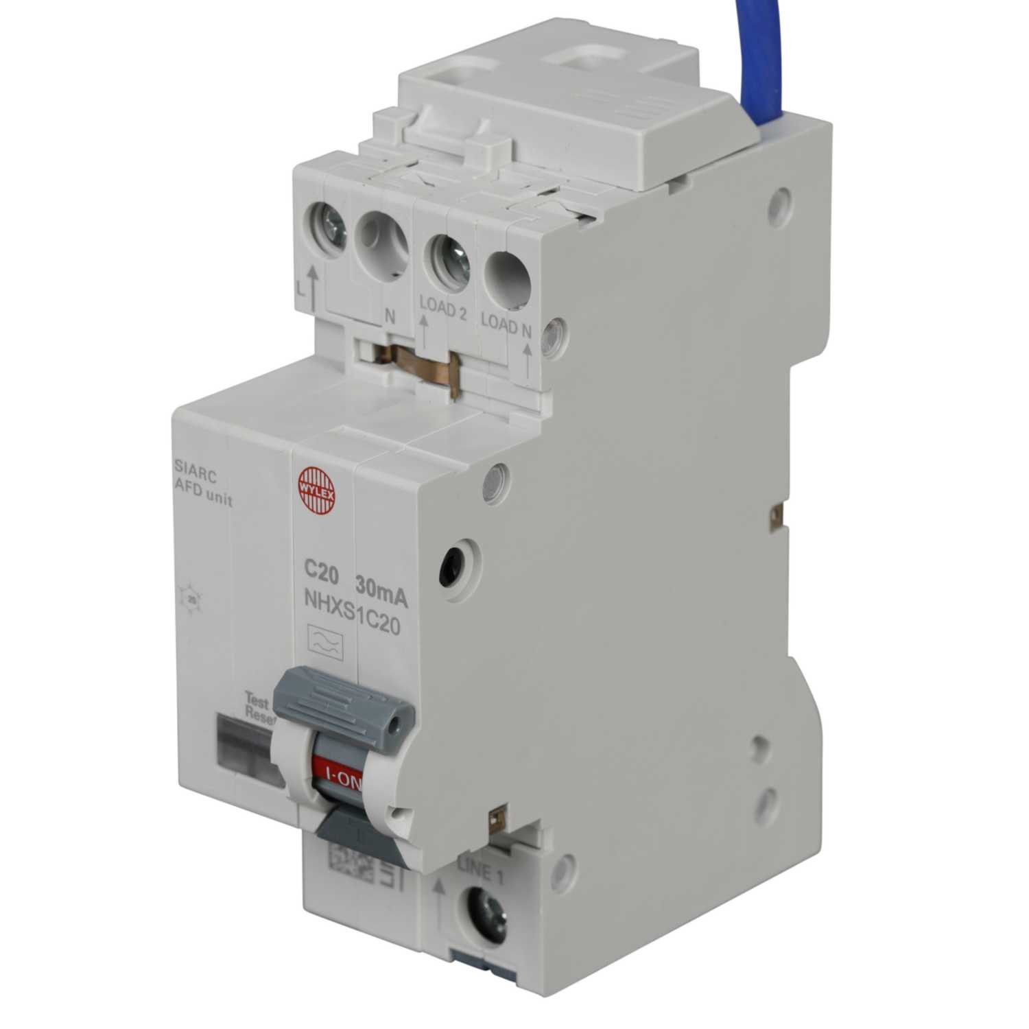 Wylex 20A Double Pole 2 Module C Curve 6kA 30mA AFDD Combined RCBO (NHXSC20AFD) | CEF
