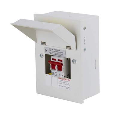 Wylex 2 Way 63A Isolator Incomer Metal Clad Consumer Unit (NM206/63) | CEF