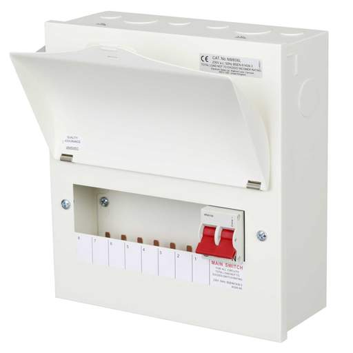 Wylex 8 Way 100A Isolator Incomer Metal Clad Consumer Unit (NM806L) | CEF