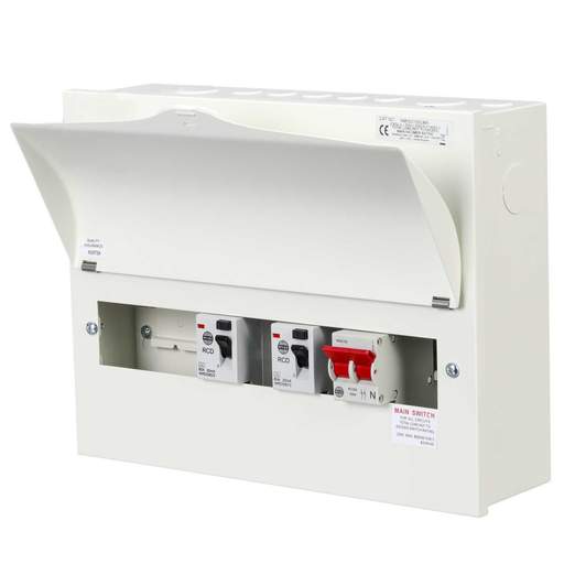 Wylex 10 Way Flexible Dual Type A 80A RCD Metal Clad Consumer Unit ...