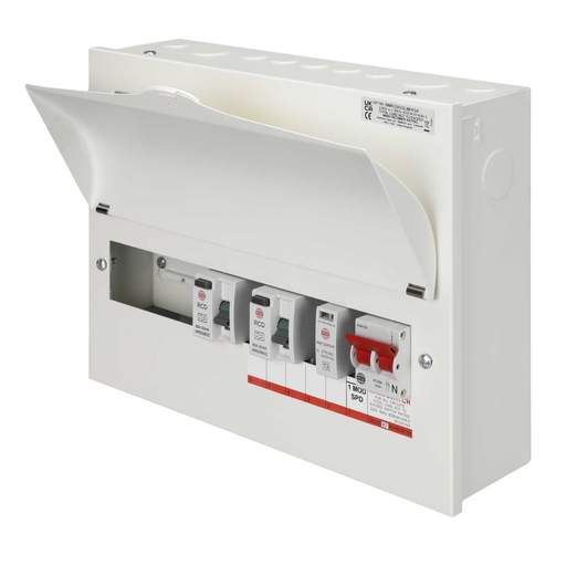 Wylex 9 Way High Integrity Dual 80A Type A RCD Metal Clad Unit with ...