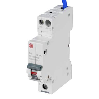 Wylex 6A 1P+N 1 Module B Curve 6kA 30mA Type A AFDD Combined RCBO (NXSB06AFD) | CEF