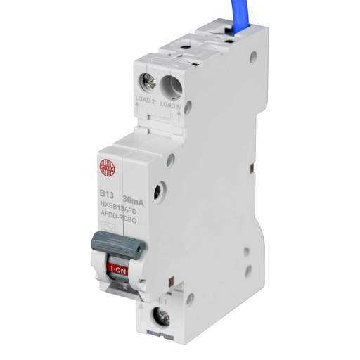 Wylex 13A 1P+N 1 Module B Curve 6kA 30mA Type A AFDD Combined RCBO ...